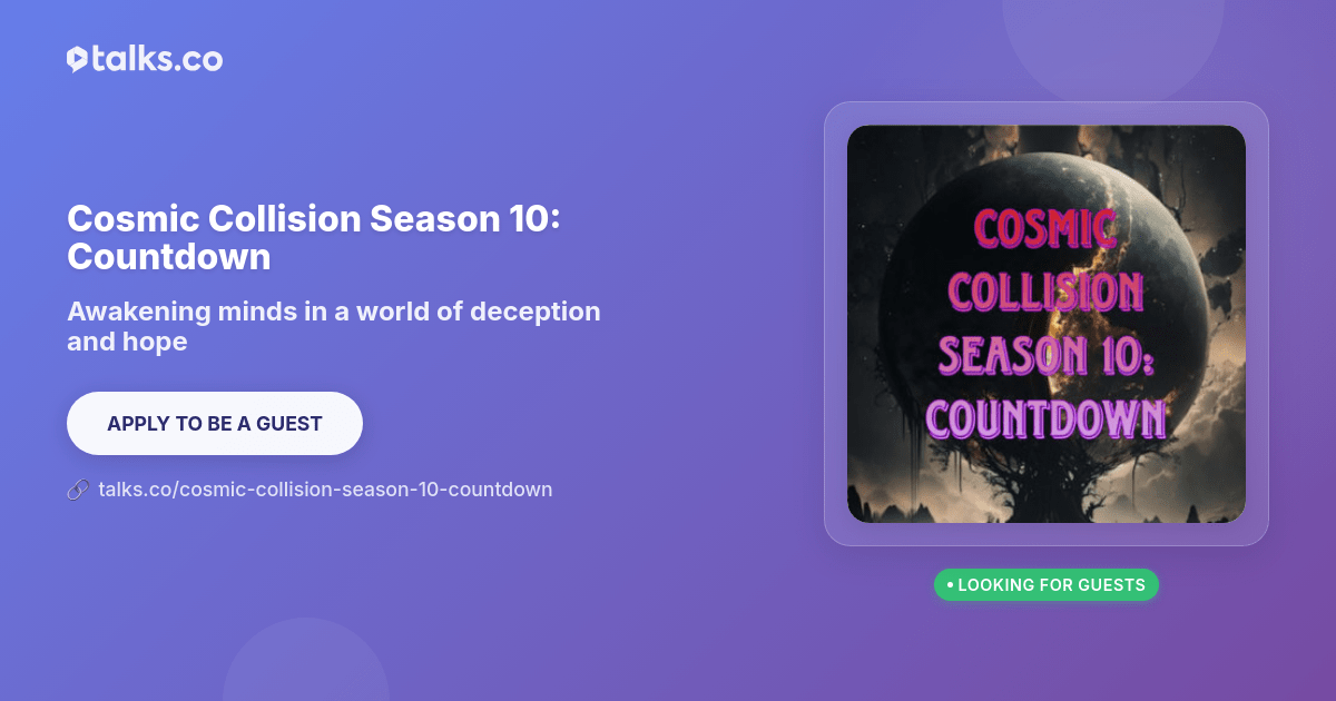 Cosmic Collision Season 10: Countdown - Society & Humanity