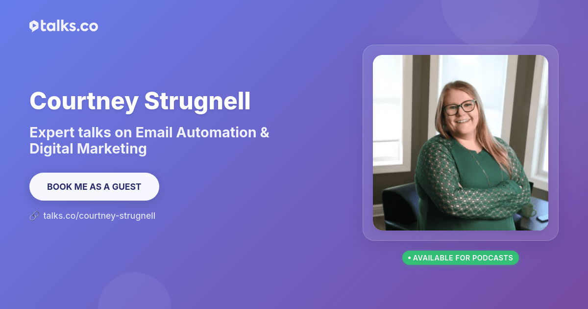 Courtney Strugnell: Talks on Email Automation & Digital Marketing