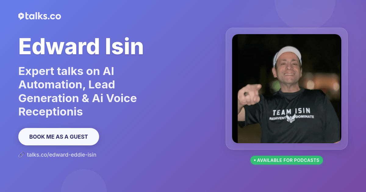 Edward Isin: Talks on AI Automation & Lead Generation