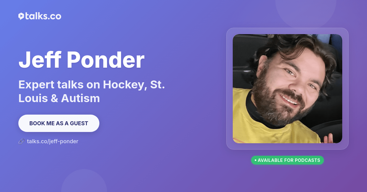 Jeff Ponder: Talks on Hockey, St. Louis & Autism
