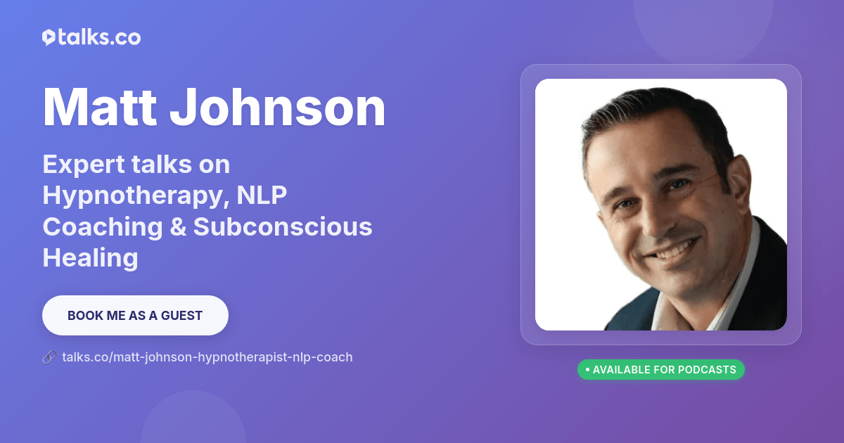 Matt Johnson: Talks on Post-Traumatic Stress & Trauma Recovery