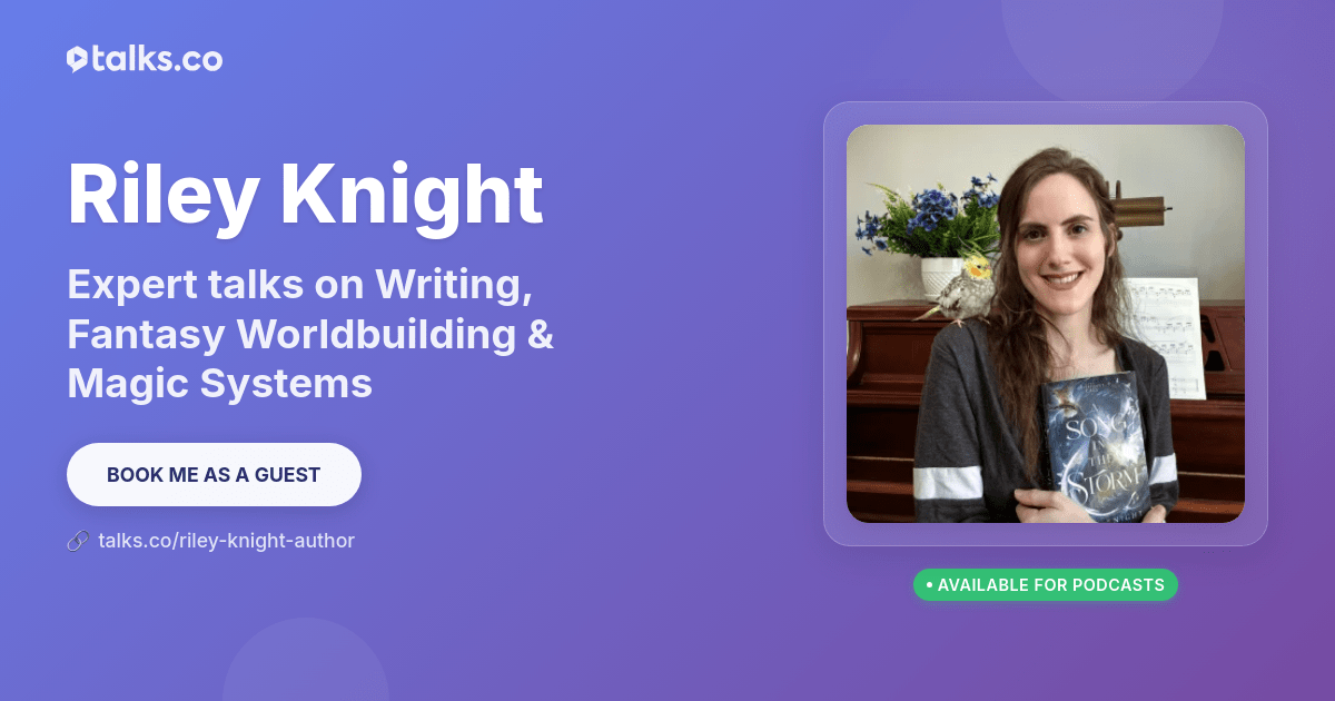 Riley Knight: Talks on Writing, Fantasy Worldbuilding & Magic Systems