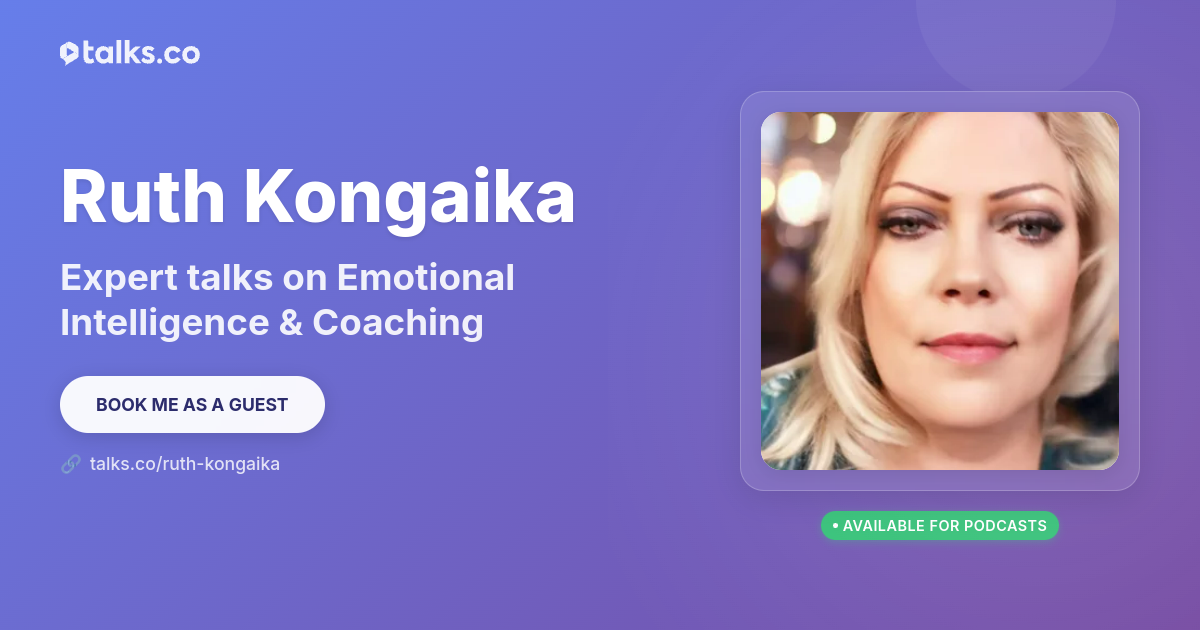 Ruth Kongaika: Talks on Emotional Intelligence & Coaching