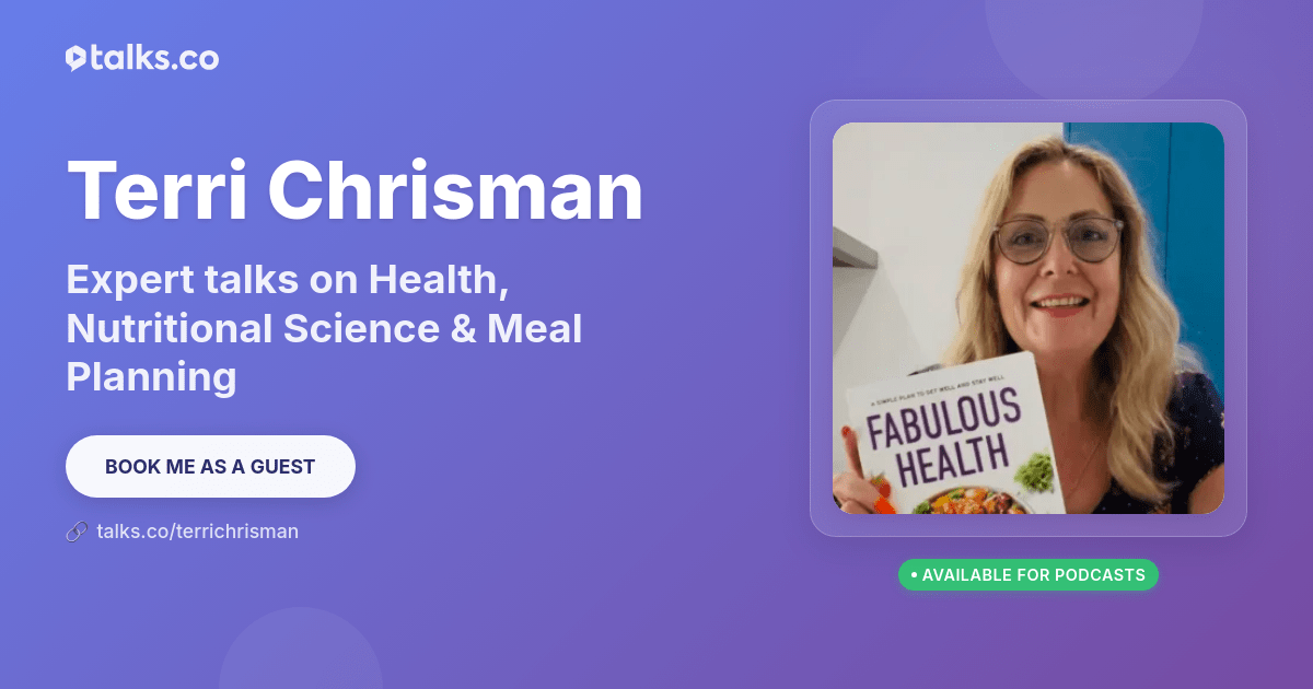 Terri Chrisman: Talks on Health, Nutritional Science & Meal Planning