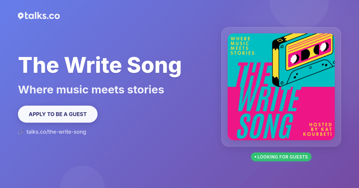 The Write Song - Music, Storytelling & Creativity